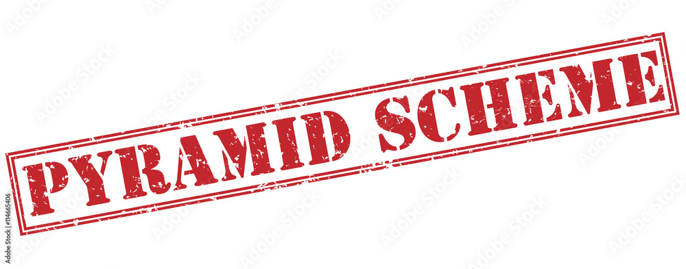 pyramid scheme red stamp on white background Stock Illustration | Adobe ...