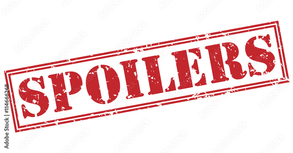 spoilers red stamp on white background Stock Illustration | Adobe Stock