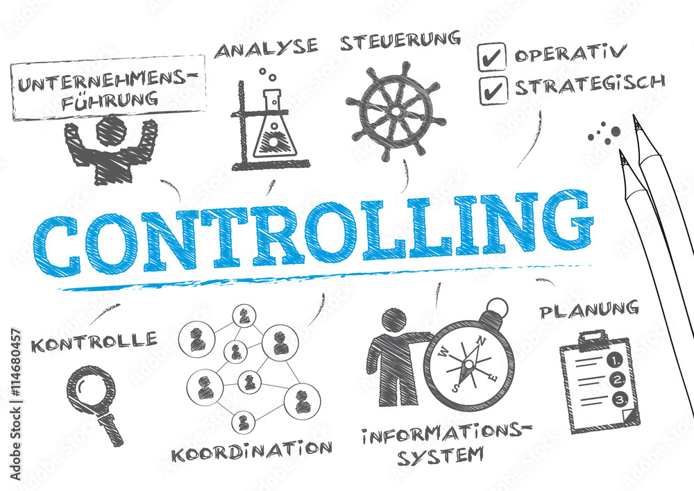 controlling concept Stock-Vektorgrafik | Adobe Stock