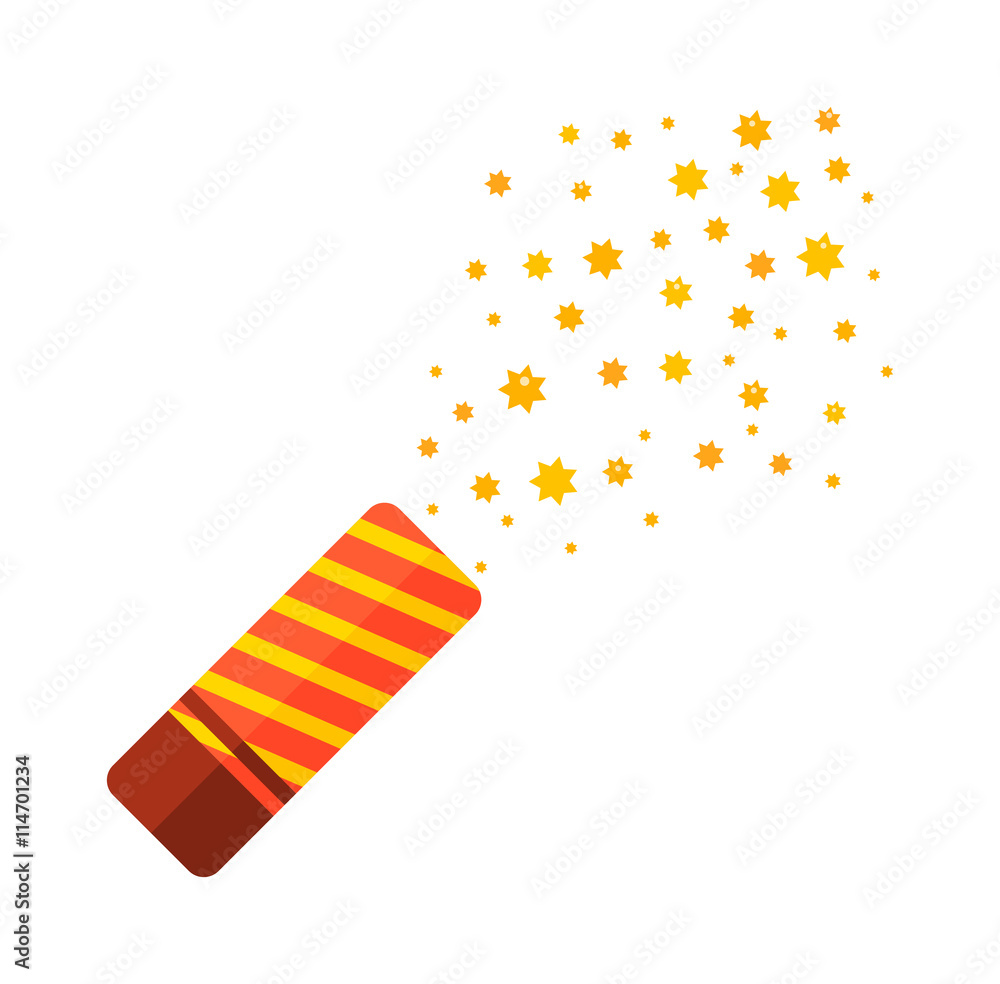 Pyrotechnic rockets vector illustration pyrotechnics and firework ...