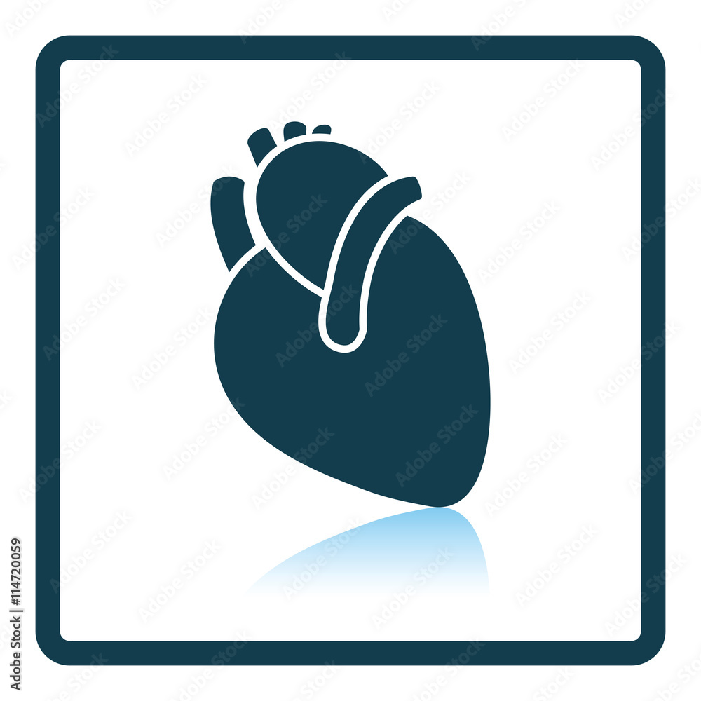 Human heart icon Stock Vector | Adobe Stock