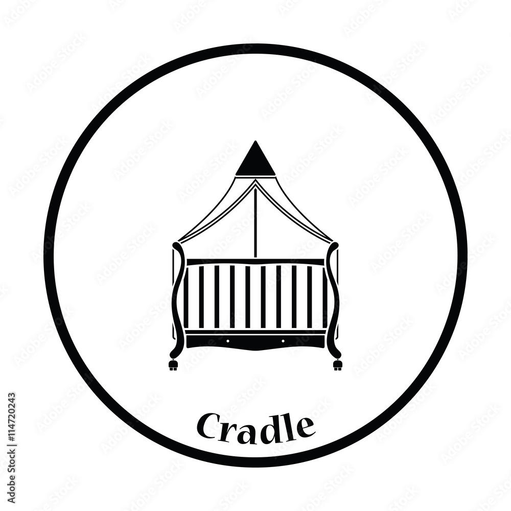 Cradle icon Stock Vector | Adobe Stock