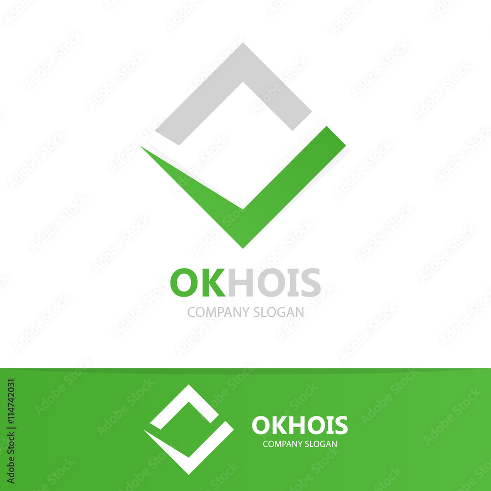 Vector check mark logo. Stock Vector | Adobe Stock