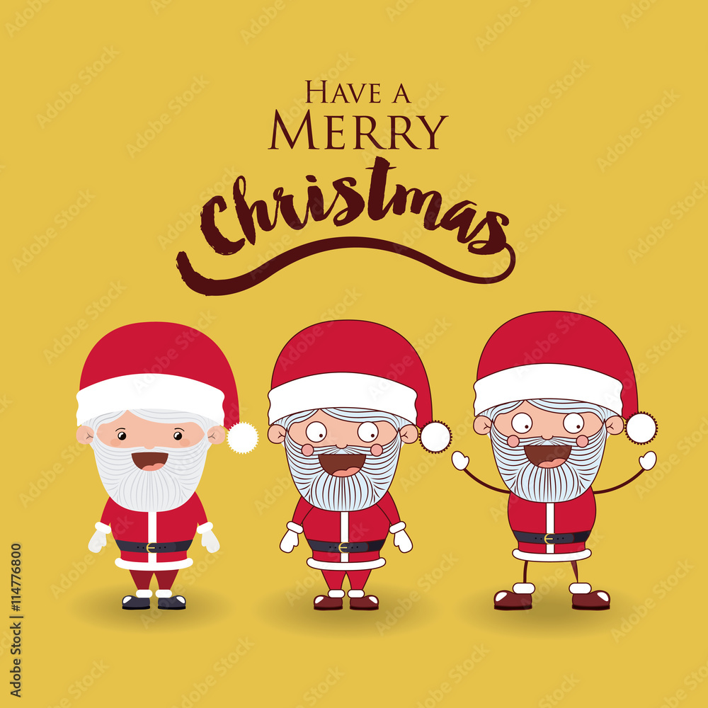 funny Christmas character isolated icon design Stock Vector | Adobe Stock
