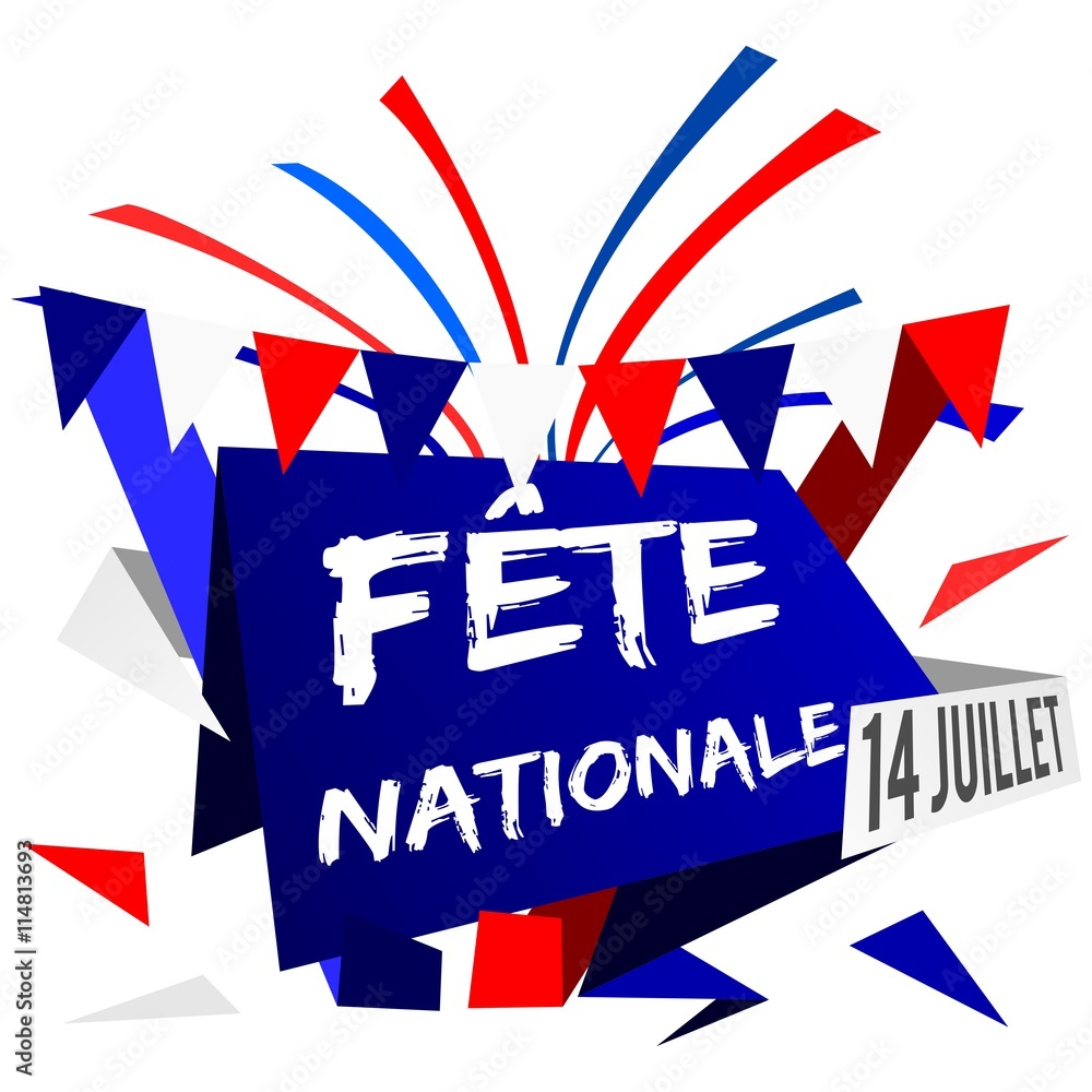14 juillet - Fête nationale française Stock Vector | Adobe Stock