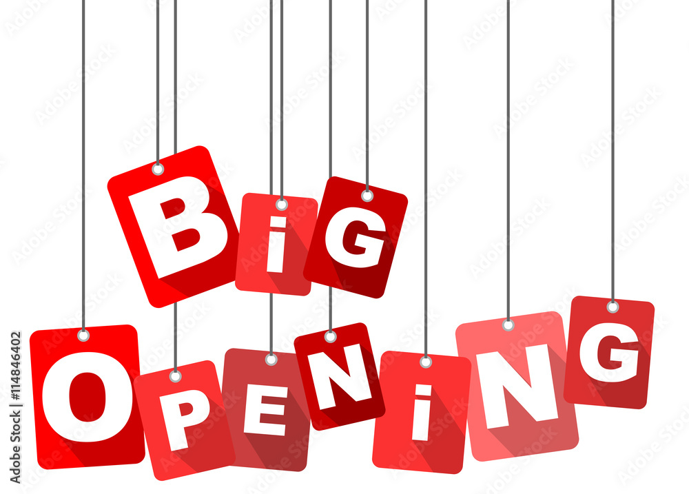 big opening, red vector big opening, flat vector big opening ...