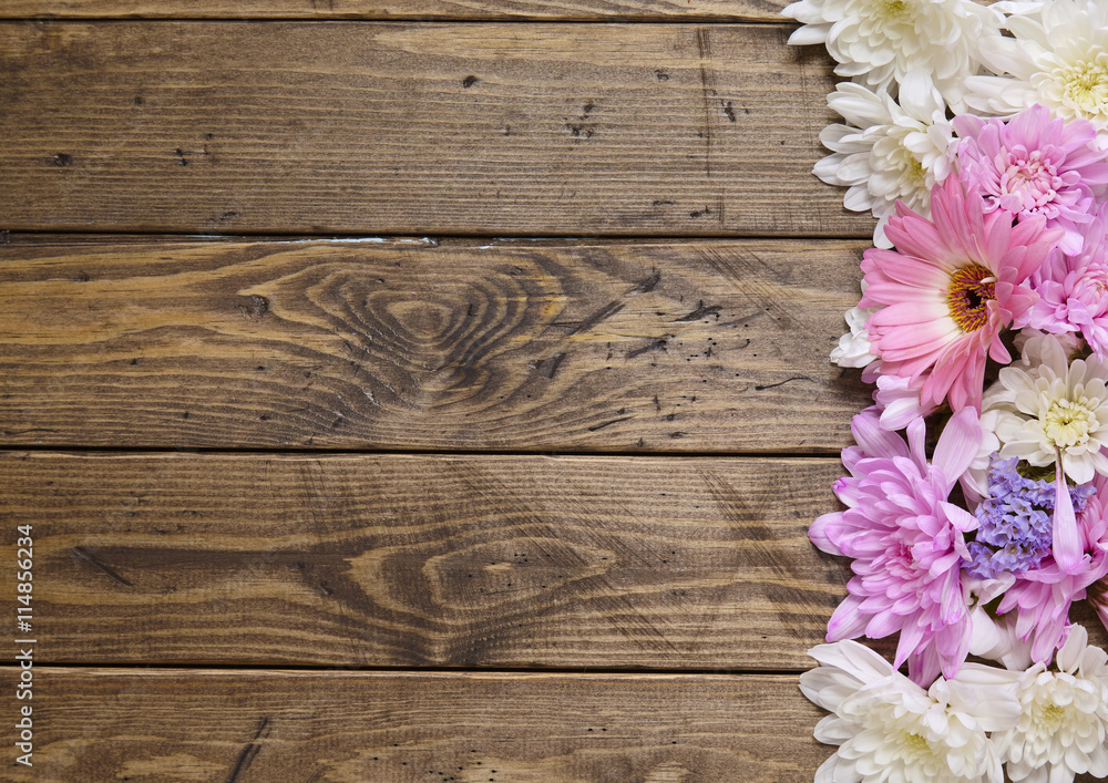 Pink Rustic Wood Background