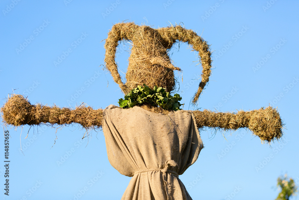 Straws carecrow. Saint Jonas' or Dew Holiday Festival (Rasos, Jonines ...