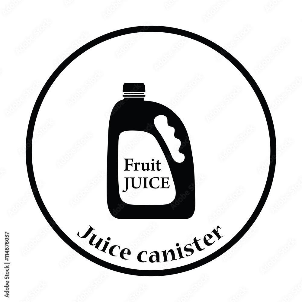 Fruit juice canister icon Stock Vector | Adobe Stock
