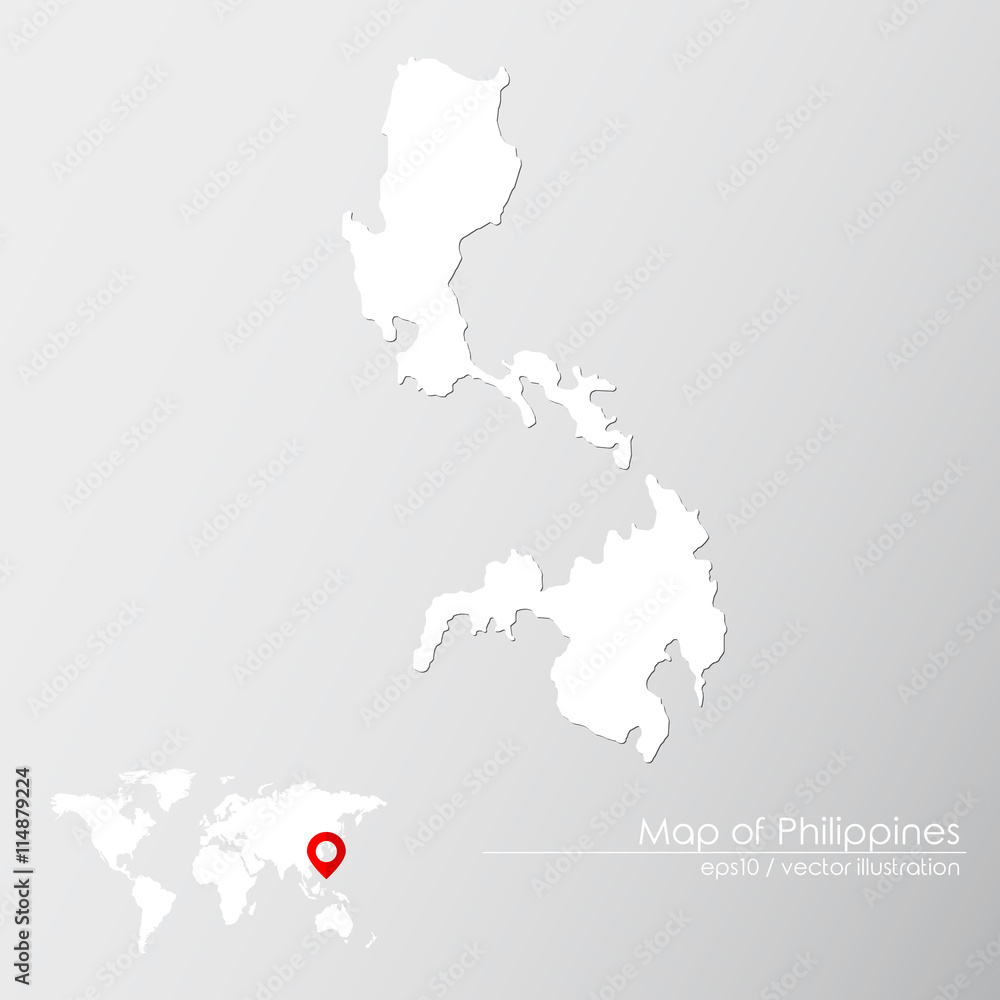 World map of the philippines