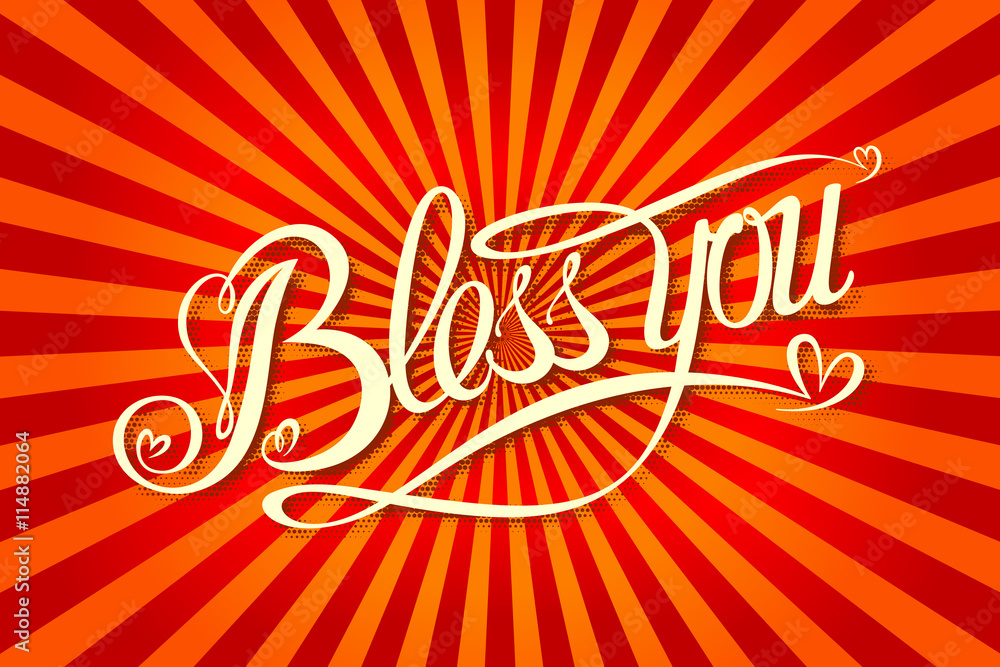 Bless You. Pop Art comics icon Stock Vector | Adobe Stock