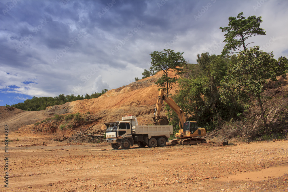 Foto de Deforestation: Excavators destroy rainforest to make way for ...