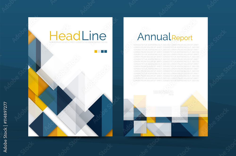 A4 front page business identity Stock Vector | Adobe Stock