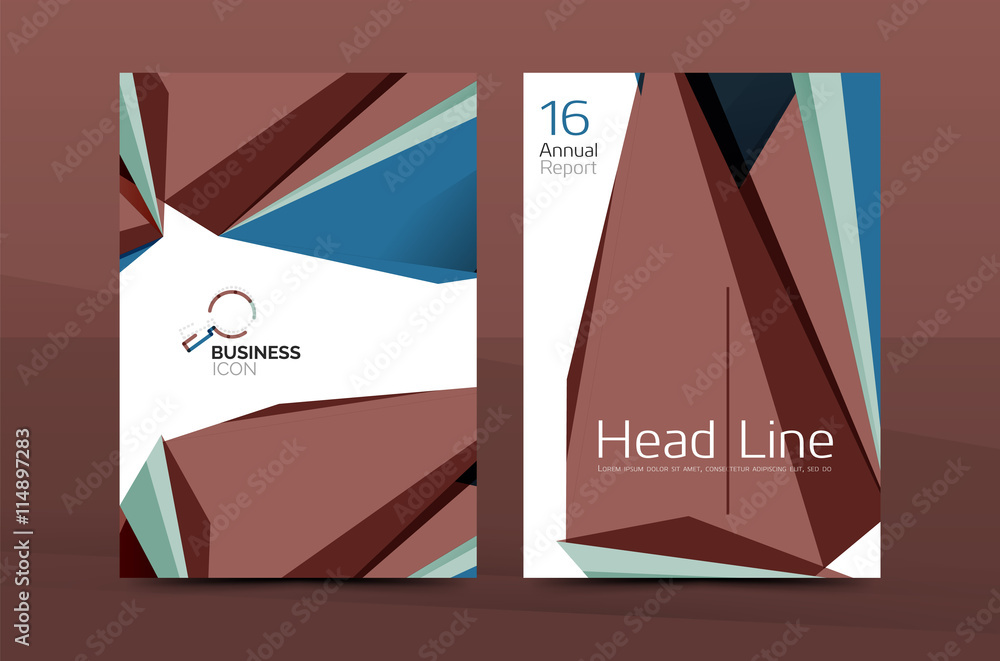 A4 front page business identity Stock Vector | Adobe Stock