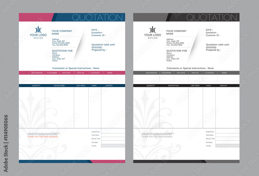 Quotation design template. Stock Vector | Adobe Stock