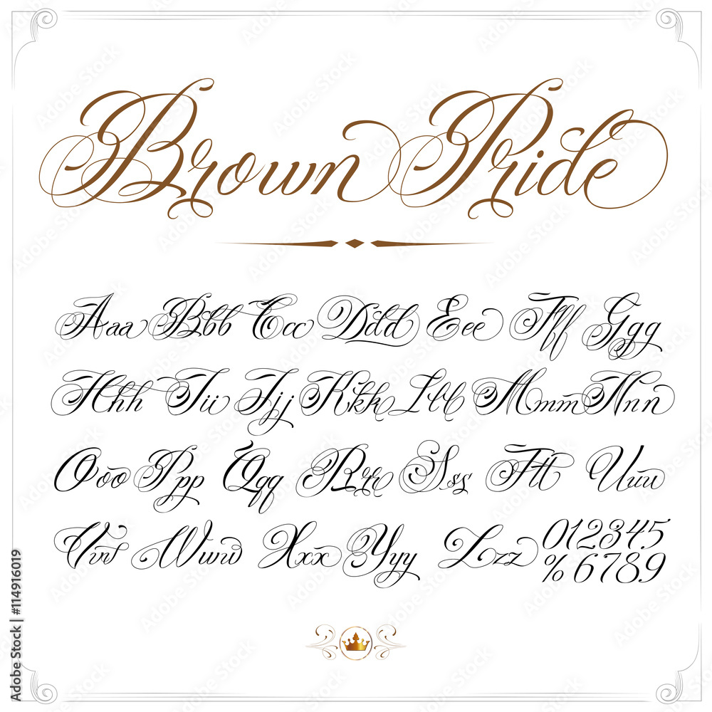Brown Pride Lettering