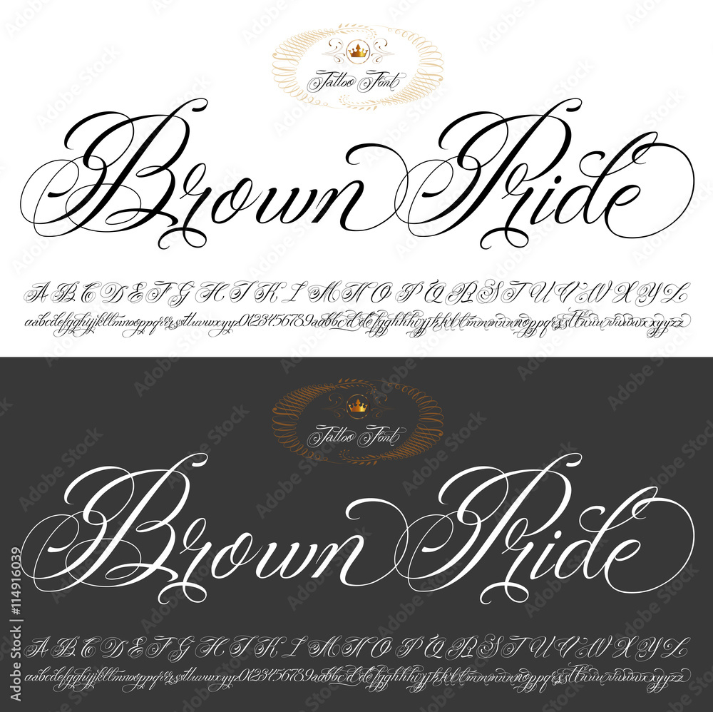 Brown Pride Lettering