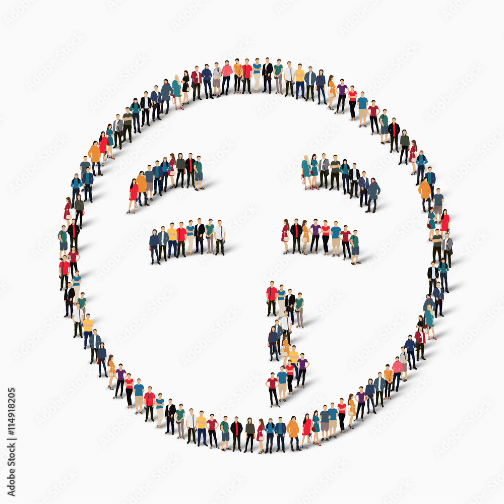 people emoticon smiley icon Stock Vector | Adobe Stock