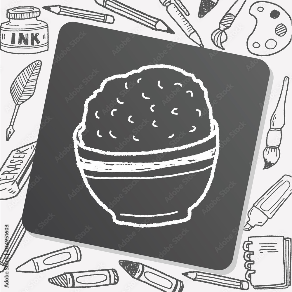rice doodle Stock Vector | Adobe Stock