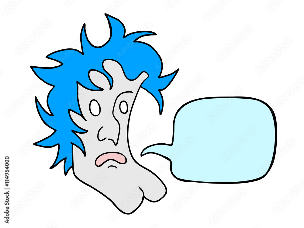 Vetor do Stock: cartoon face talking | Adobe Stock