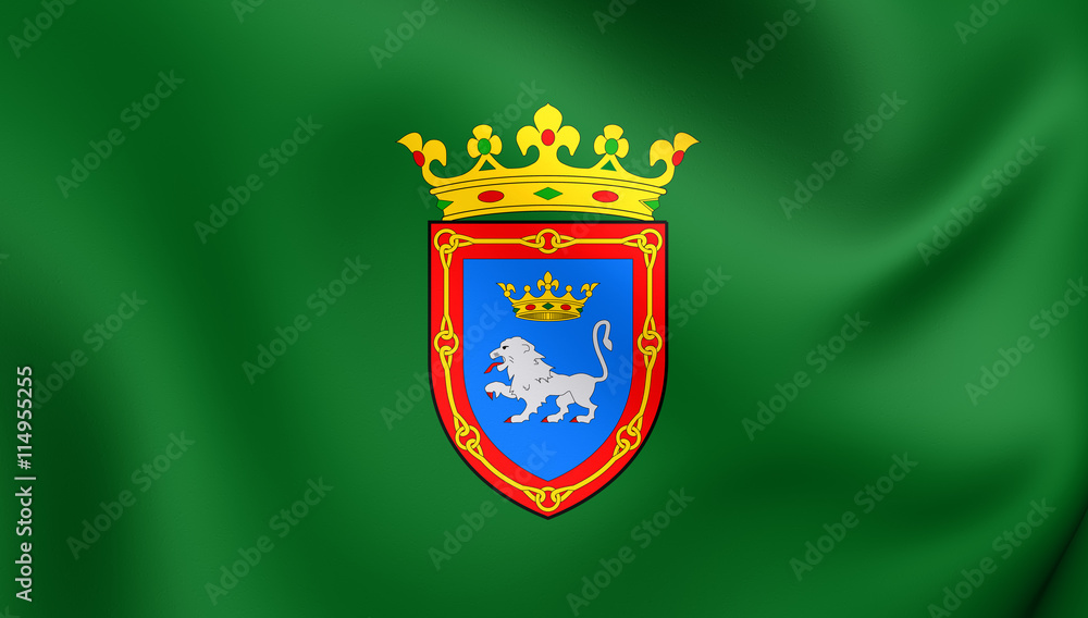 Flag of Pamplona City, Spain. Stock Illustration | Adobe Stock