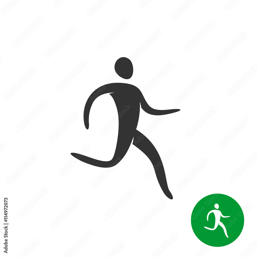 Human Running Icon Vector