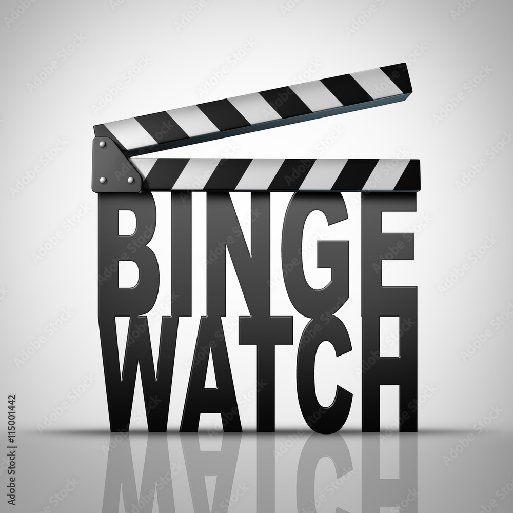 Binge Watch Stock Illustration | Adobe Stock