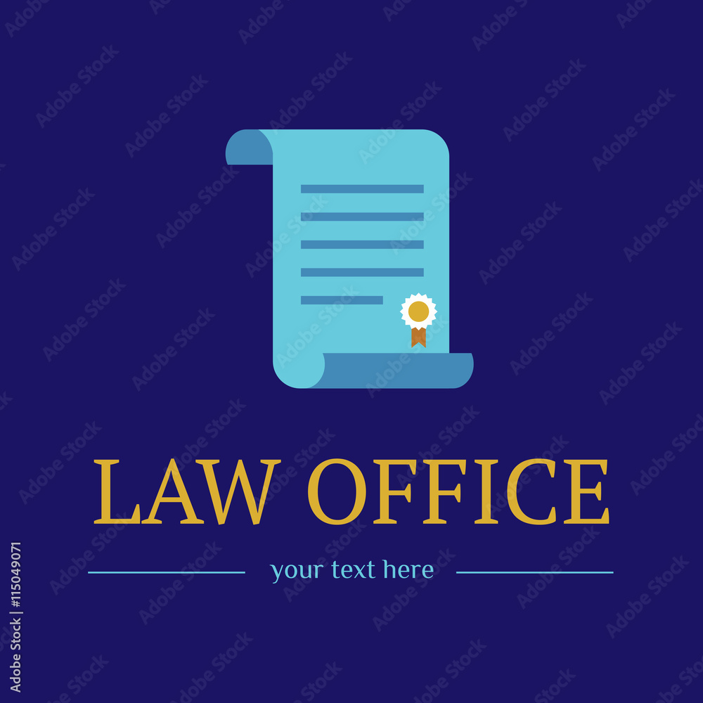 Law office logo. The judge, Law firm logo template, lawyer icon of ...