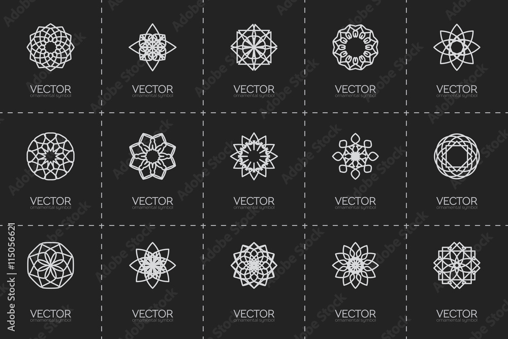 Vector geometric symbols Stock Vector | Adobe Stock
