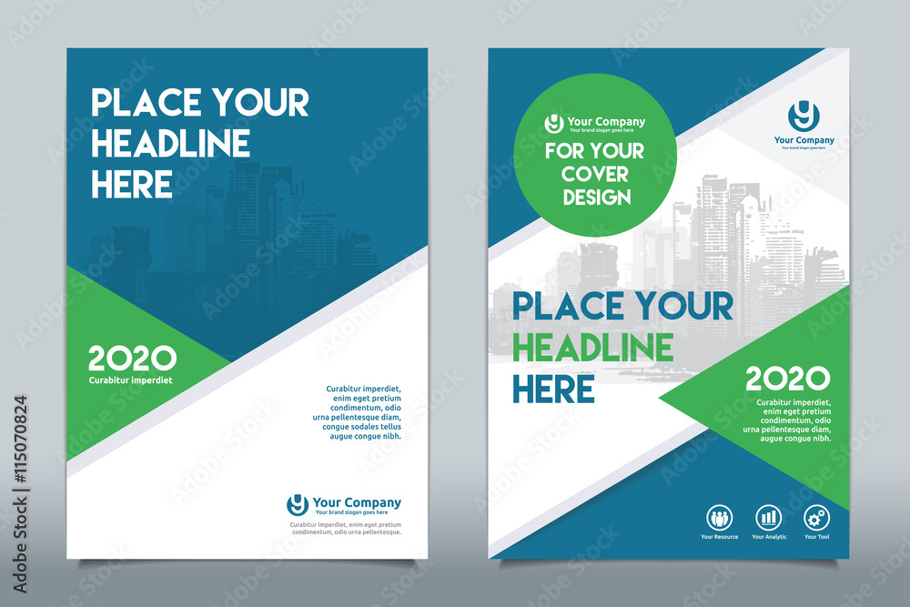 Company Document Cover Design in A4 size Stock Vector | Adobe Stock