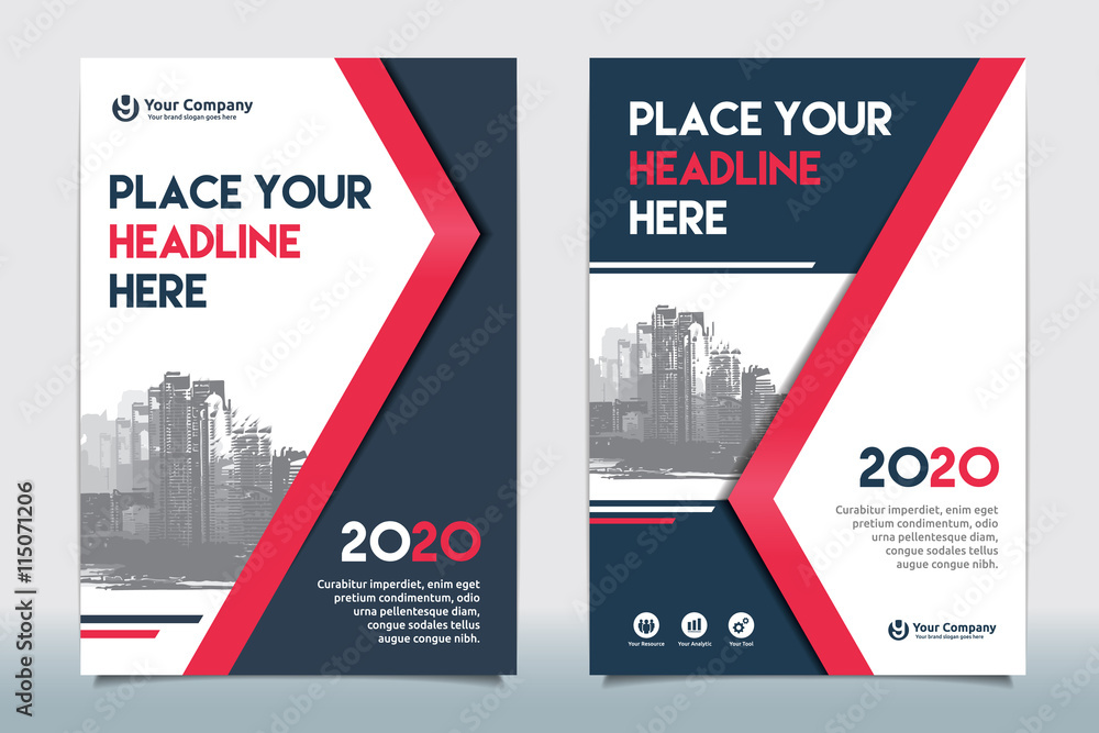 Company Document Cover Design in A4 size Stock Vector | Adobe Stock