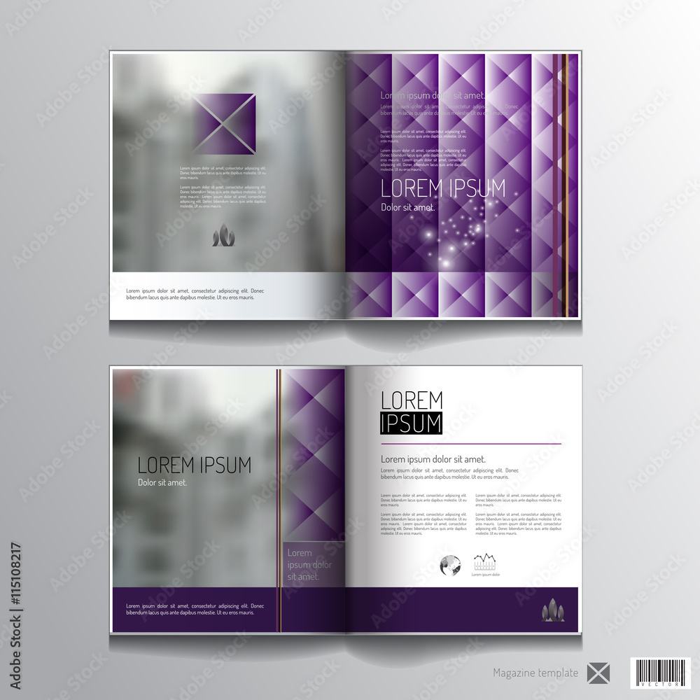 Magazine template design. pages layout. luxury concept Stock Vector ...