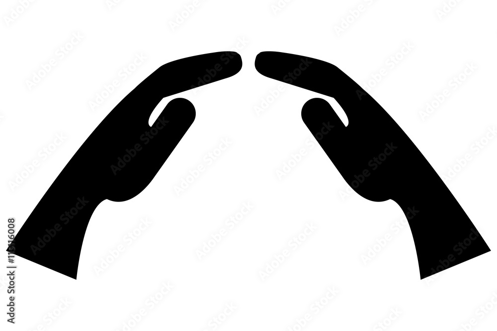 two hands icon Stock Vector | Adobe Stock