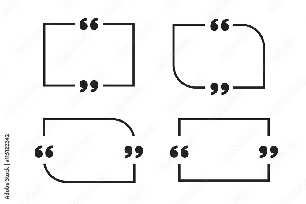 Motivation quote box template with editable outline stroke. Stock ...