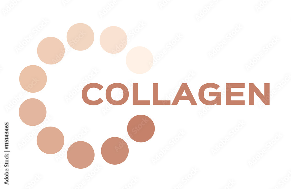 collagen icon logo and vector , circle collagen Stock Vector | Adobe Stock