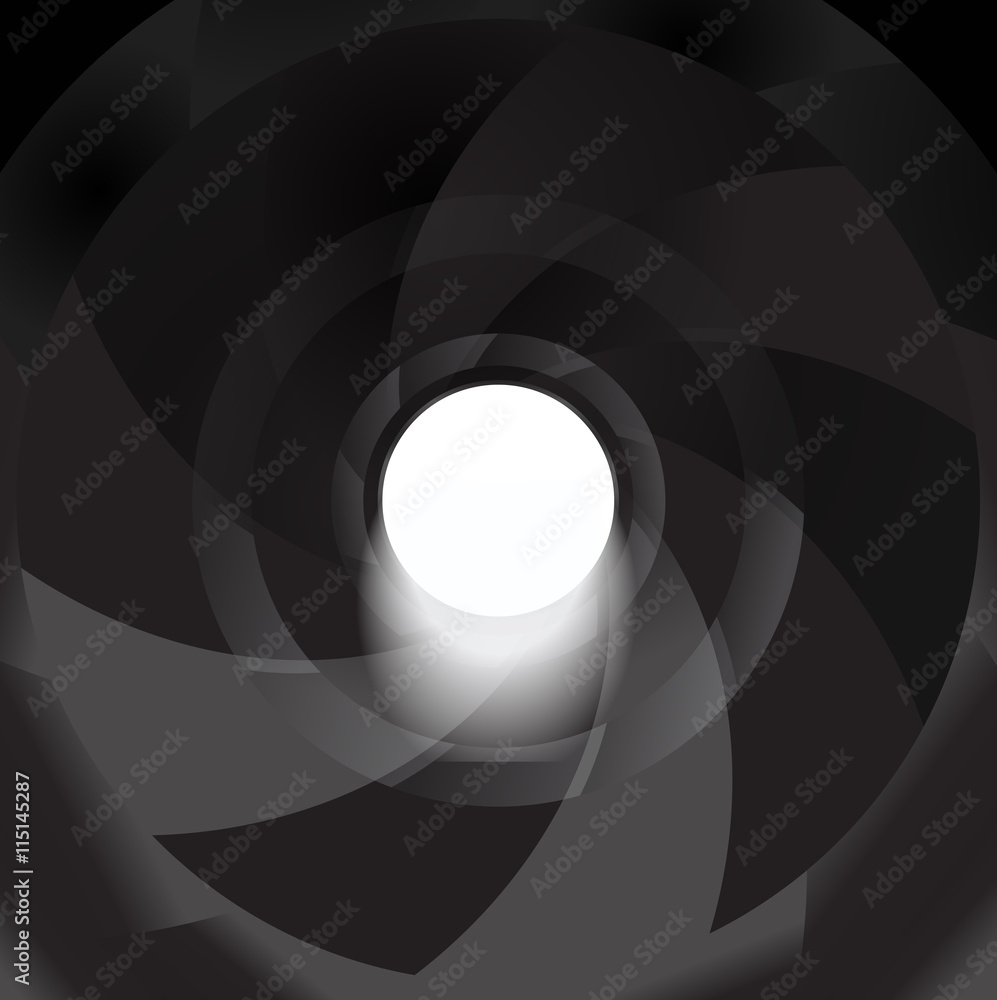 gun barrel inside vector background illustration hole Stock Vector ...