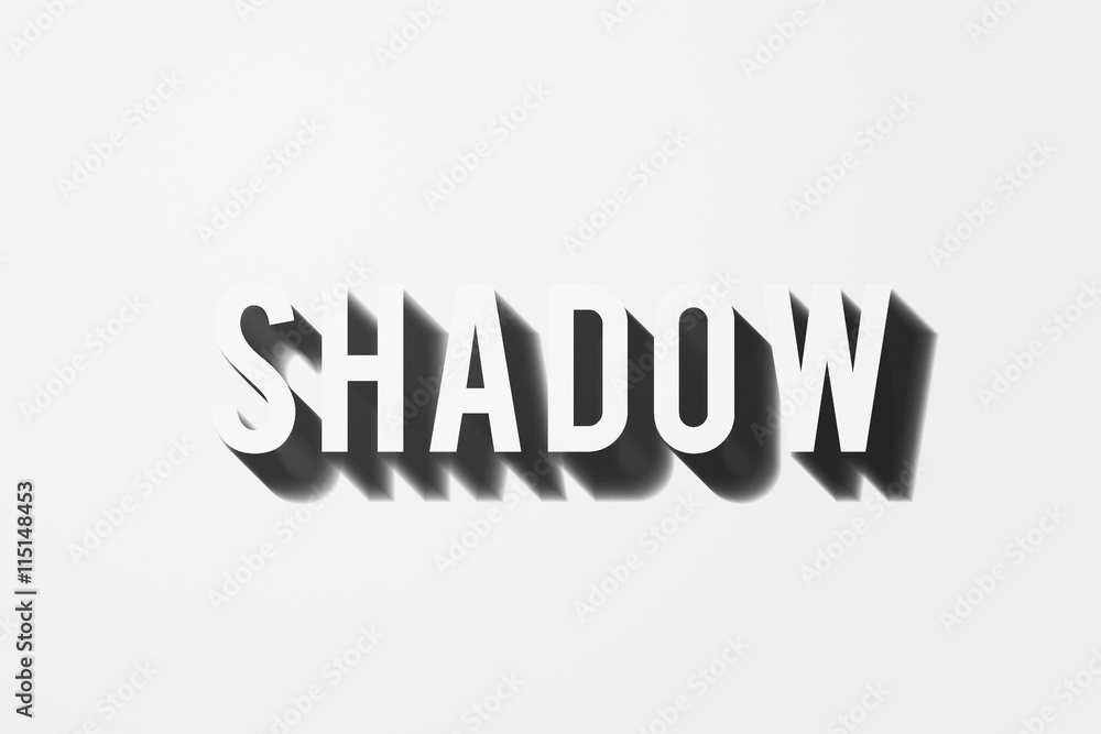 Shadow Text Stock Illustration | Adobe Stock