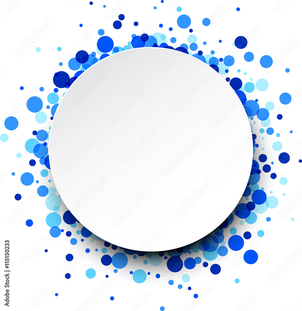 Round background with drops. Stock Vector | Adobe Stock