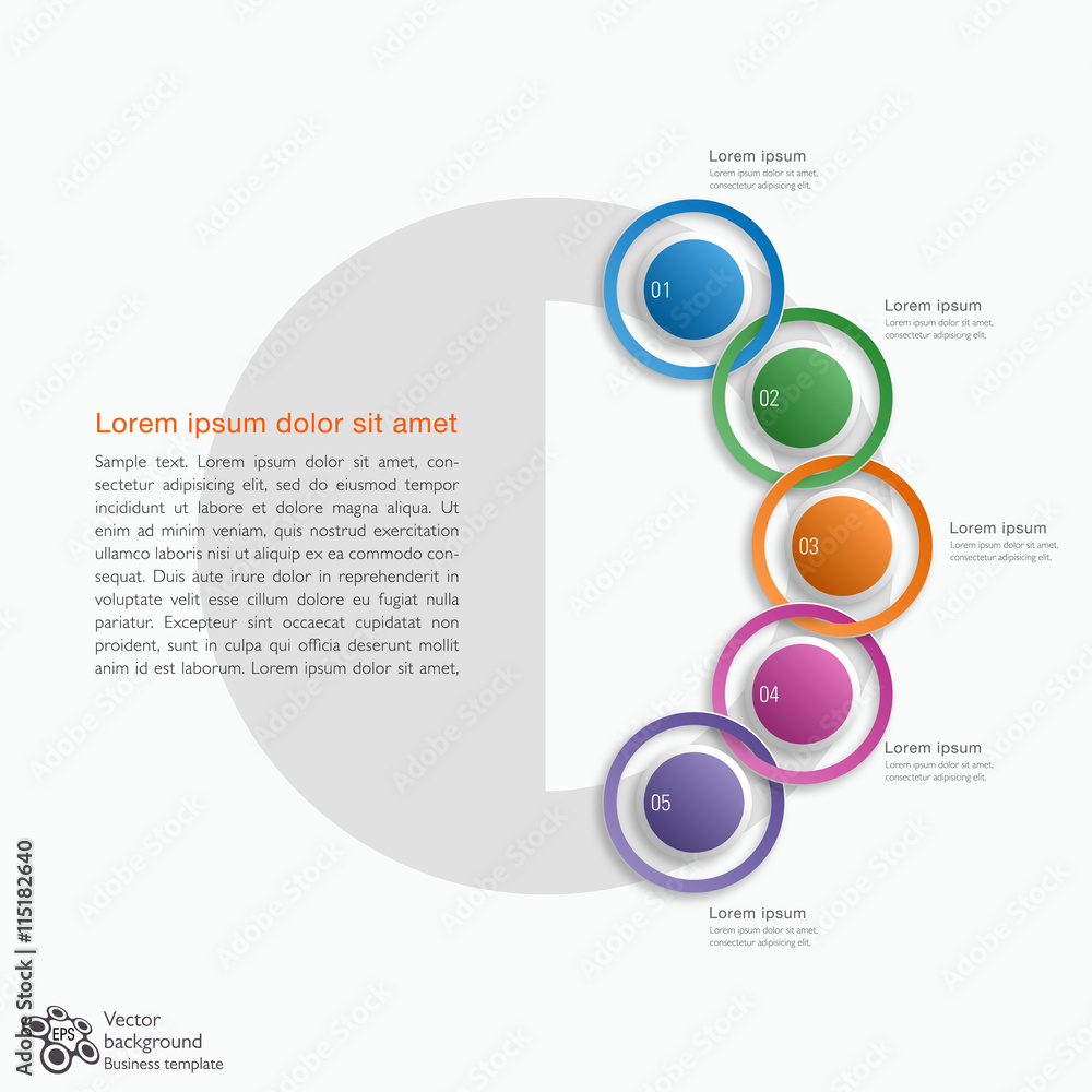 Business Flow Chart Vector Graphic Stock Vector Adobe Stock