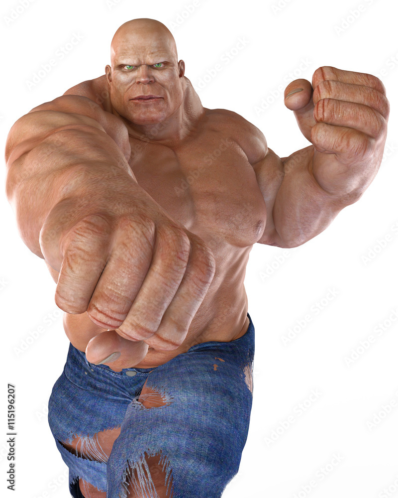 strong man Stock Illustration | Adobe Stock
