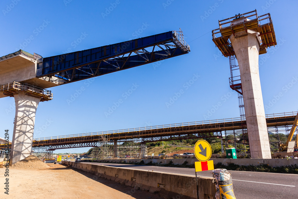 Construction Highway intersection junction flyover ramps structures for ...