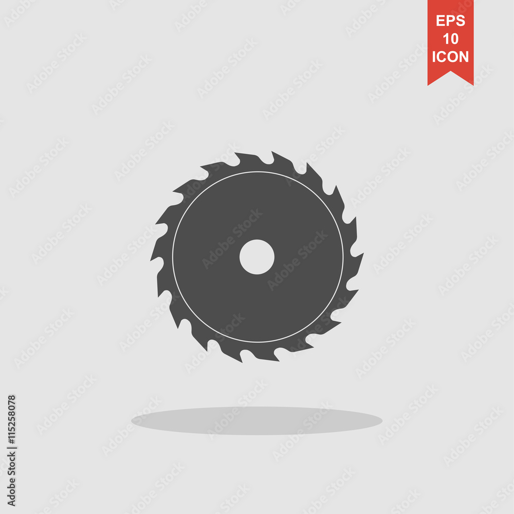 Circular saw blade, vector vector de Stock | Adobe Stock