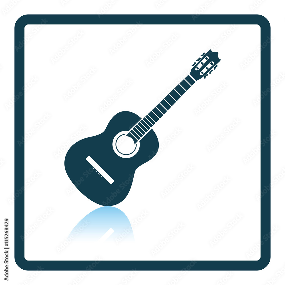 Acoustic guitar icon Stock Vector | Adobe Stock
