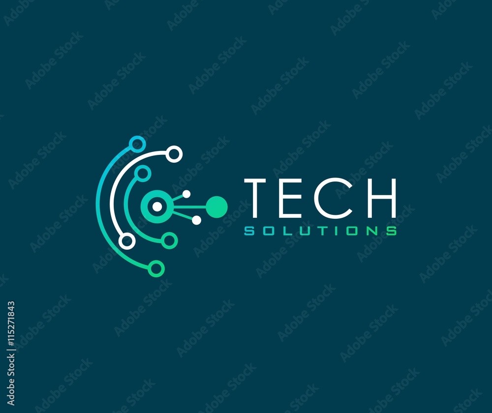 Tech logo Stock Vector | Adobe Stock