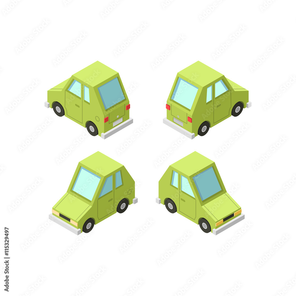 Vector isometric icon set or infographic element set representing ...