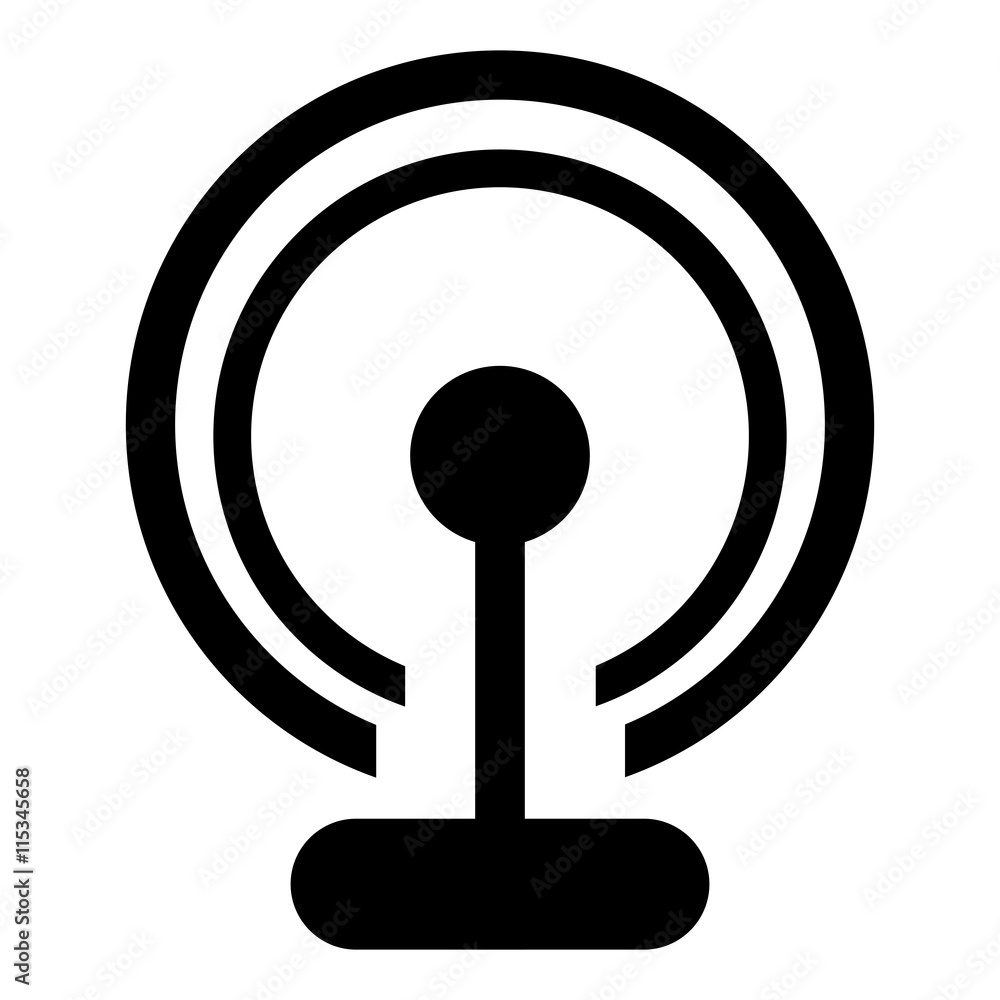 simple flat design wifi router signal icon vector illustration Stock ...