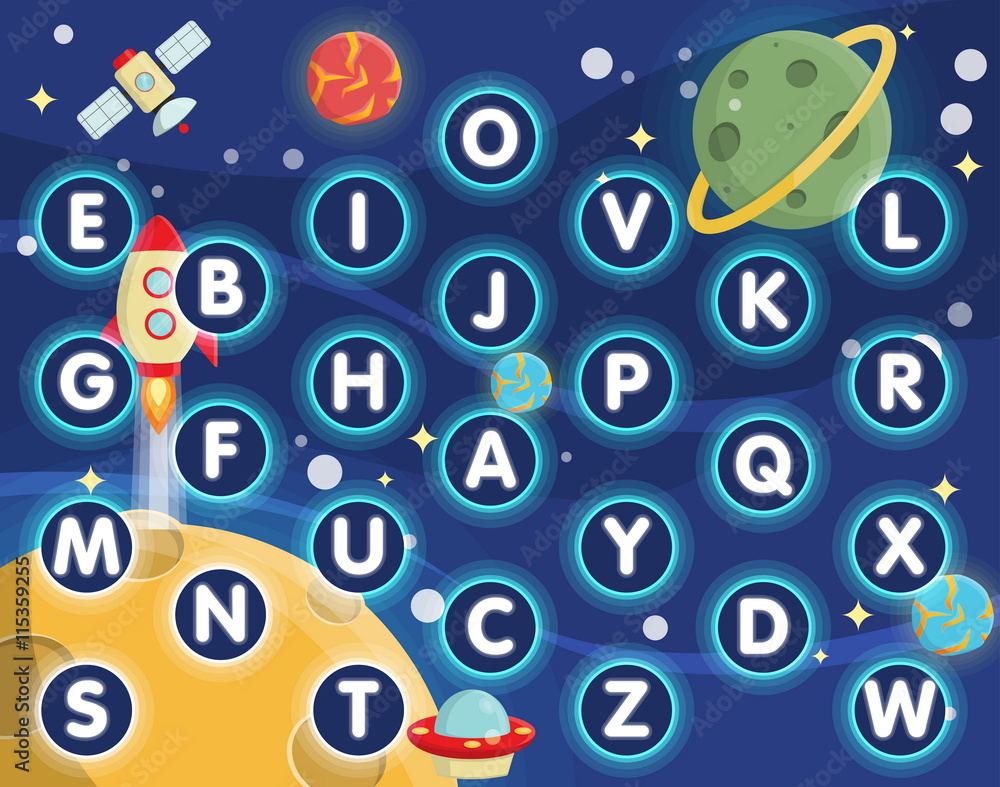 Lovely children activity play placemat rug for alphabet learning game ...