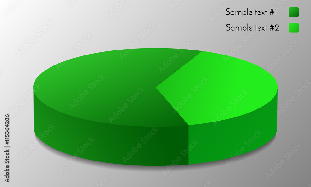 Pie graphic chart vector.Illustration of round glossy business graph ...