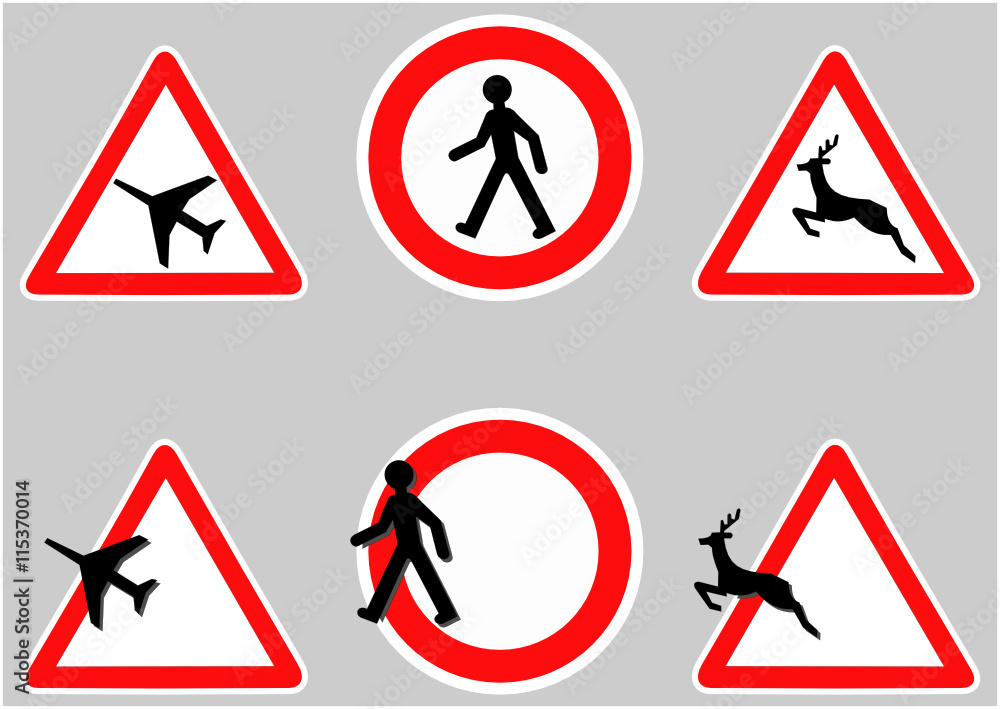 Panneaux interdiction Stock Vector | Adobe Stock