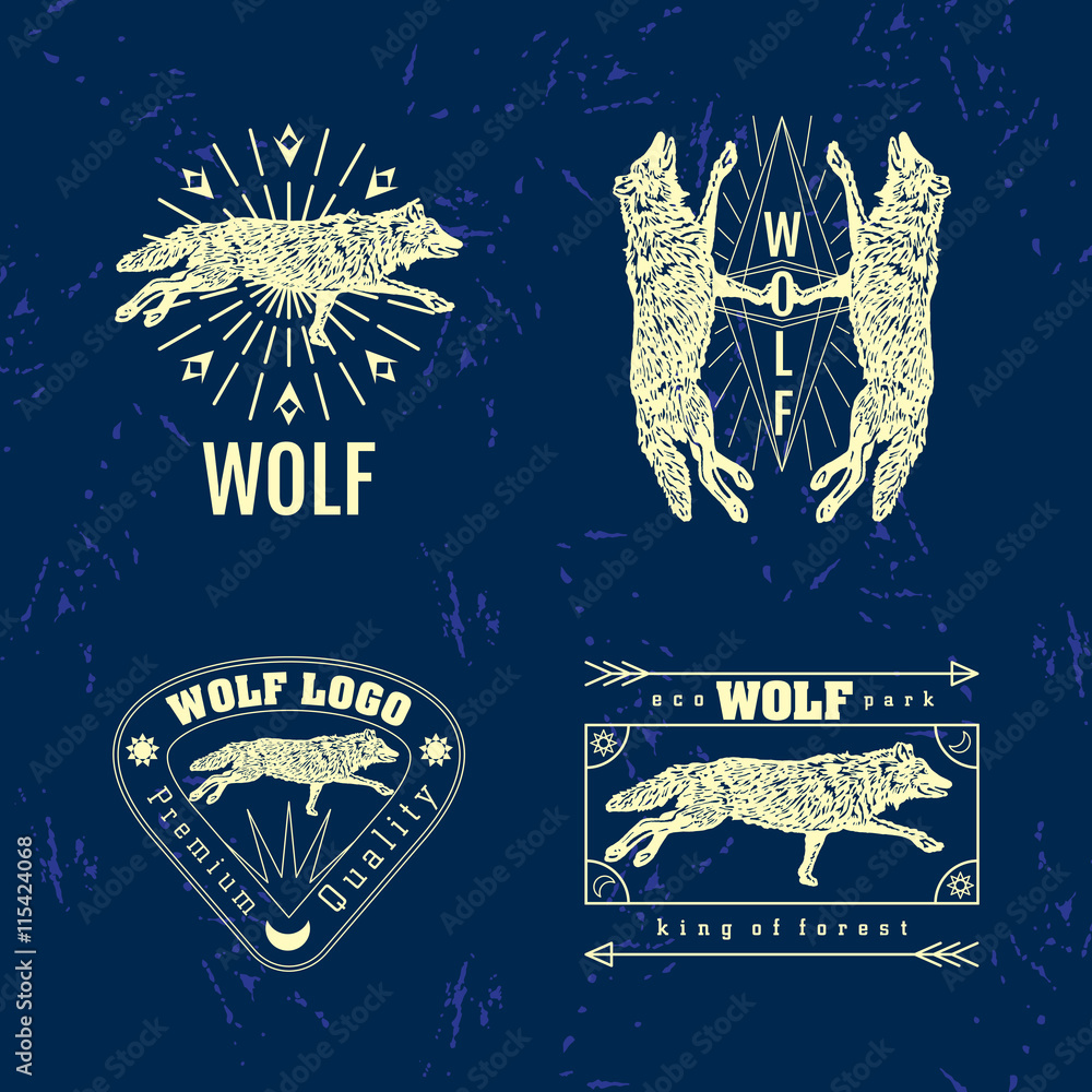 Elemental Wolf Background